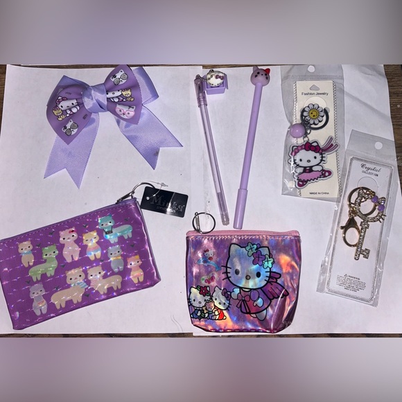 Accessories | Hello Kitty Inspired Purple Bundle | Poshmark